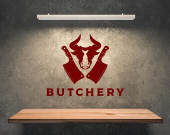 Butcher Shop Wall Decal,butcher Wall Sticker,meat Wall Decal,meat Shop ...