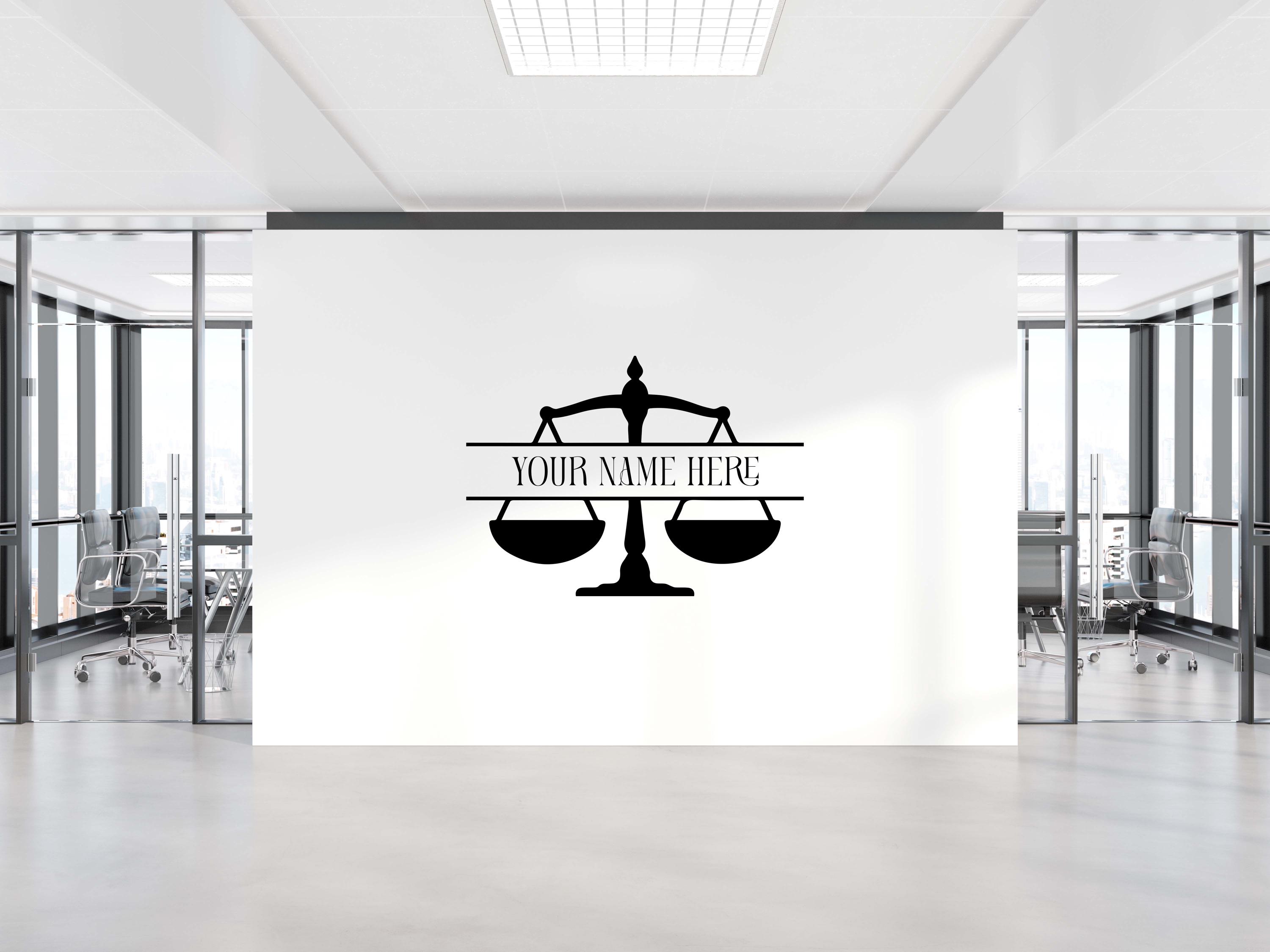 Scales of Justicewall Art Decor, Scales of Justice Art, Law, Law Office ...