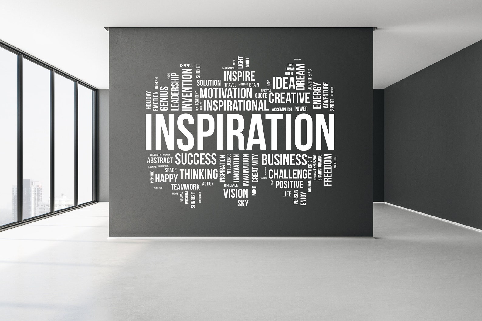 Inspiration Teamwork Words Wall Decal,teamwork Wall Decal,office Wall ...