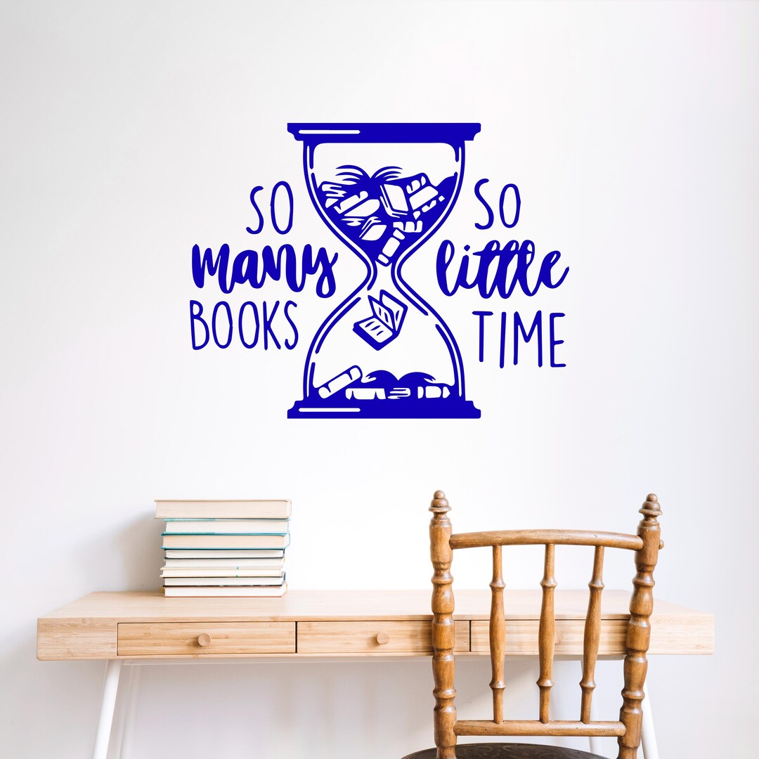 Educational Book Quote Wall Decal,book Lover Wall Decor,book Wall Art ...