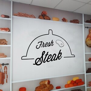 Butcher Shop Wall Decal,butcher Wall Sticker,meat Wall Decal,meat Shop ...
