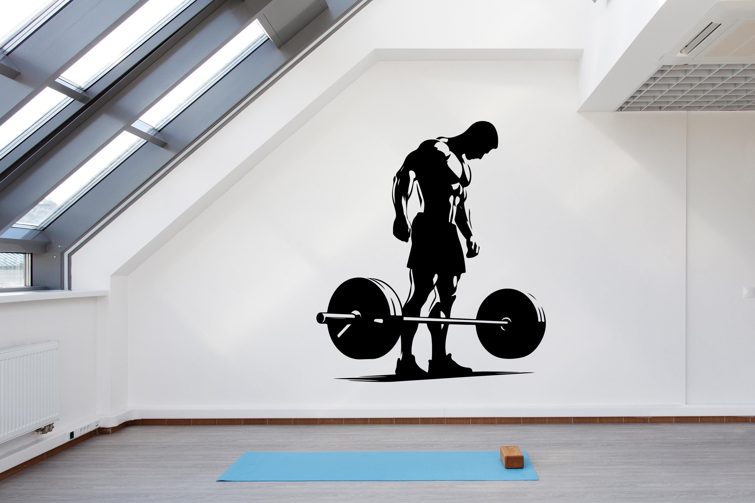 Gym Wall Decal Gym Wall Sticker Gym Wall Art Vinyl Letter Vinyl Decal ...