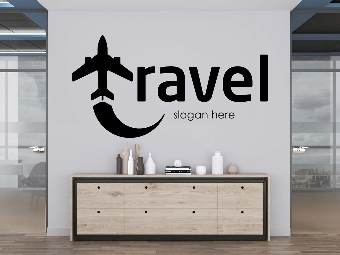 Personalized Travel Logo Wall Decal,travel Tours Wall Sticker,travel ...