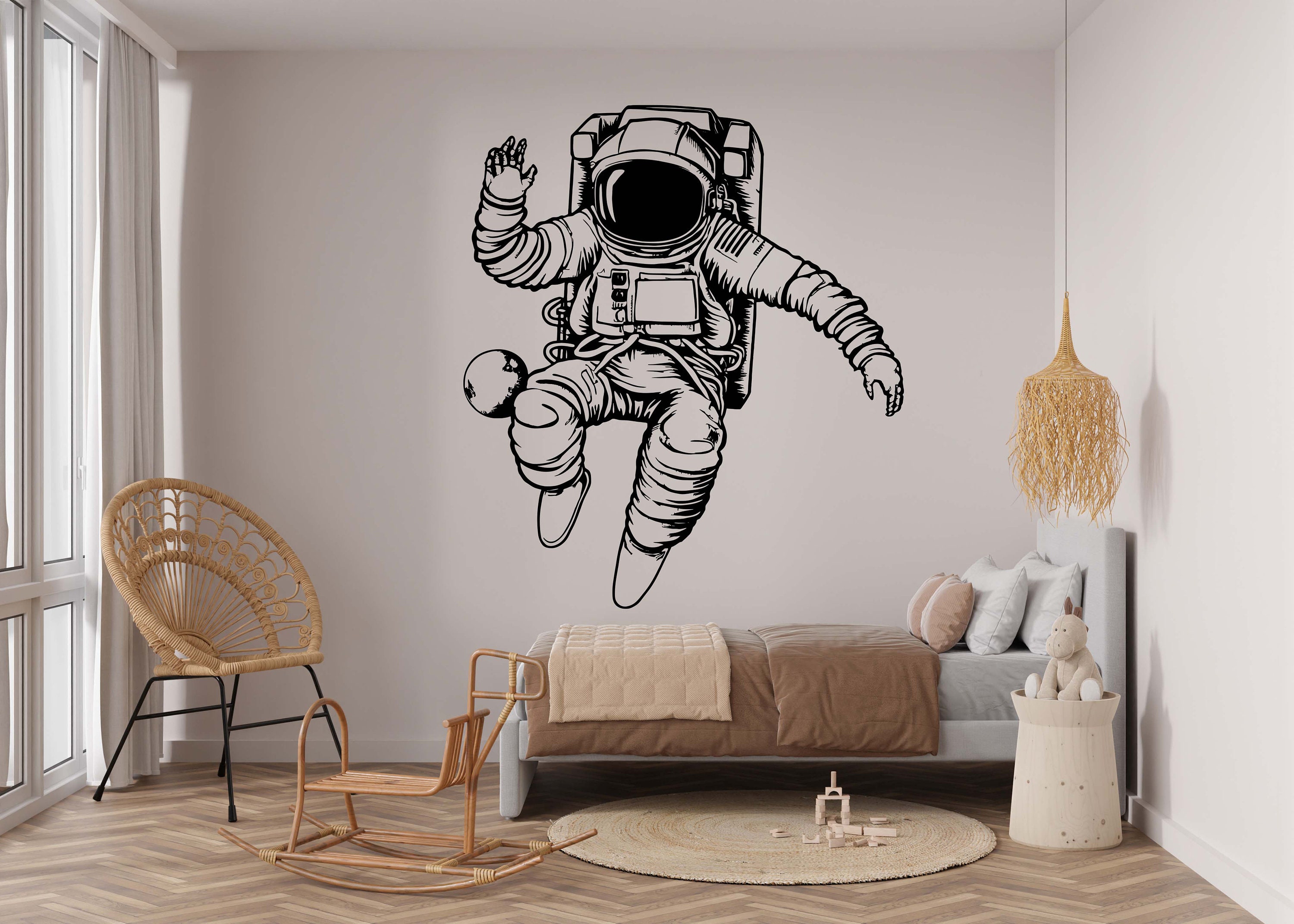 Spaceman Wall Decal Spaceman Wall Sticker Spaceman Wall Sticker ...