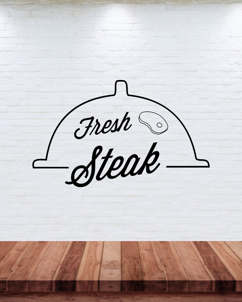 Butcher Shop Wall Decal,butcher Wall Sticker,meat Wall Decal,meat Shop ...