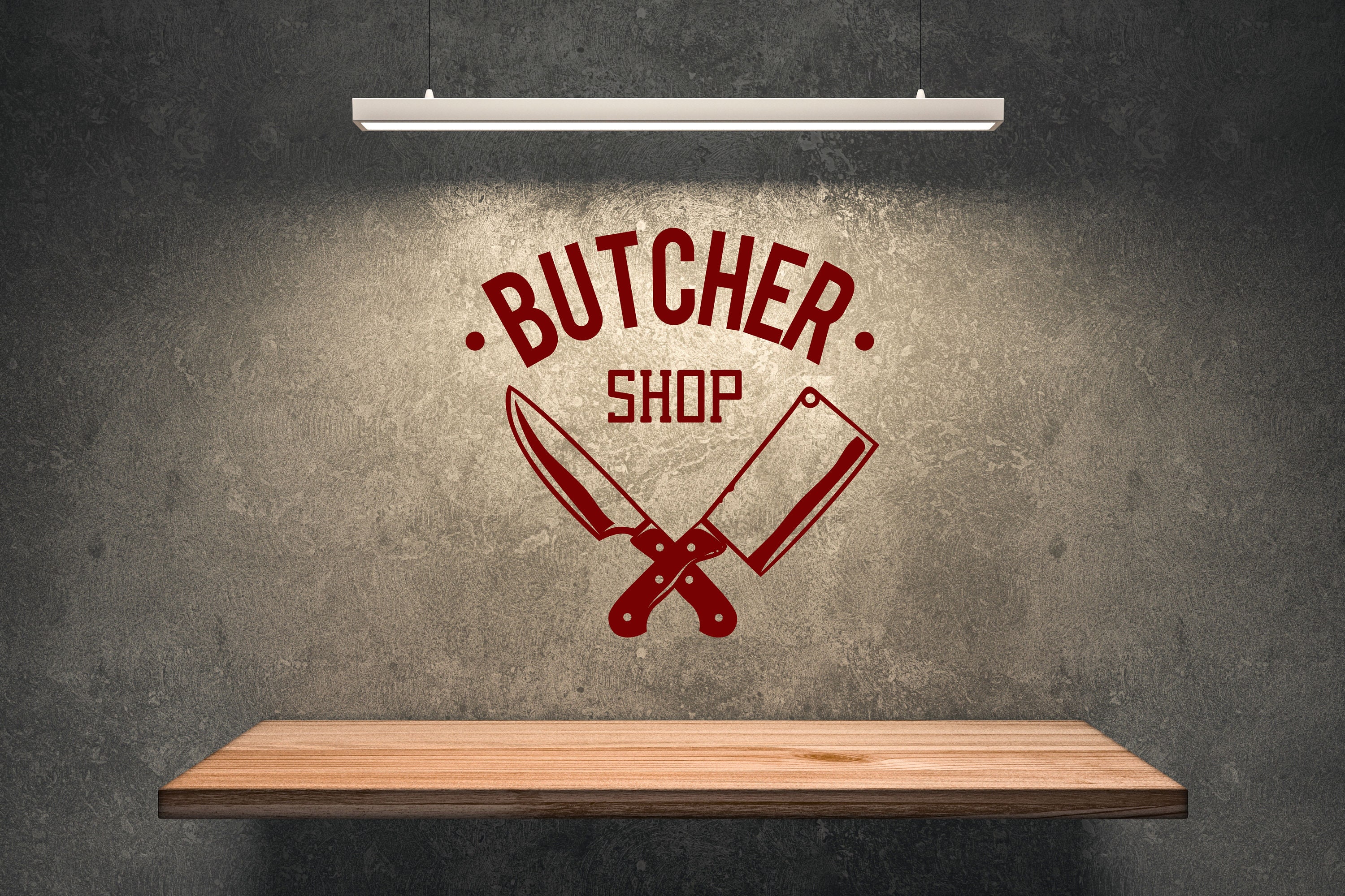 Butcher Shop Wall Decal,butcher Wall Sticker,meat Wall Decal,meat Shop ...