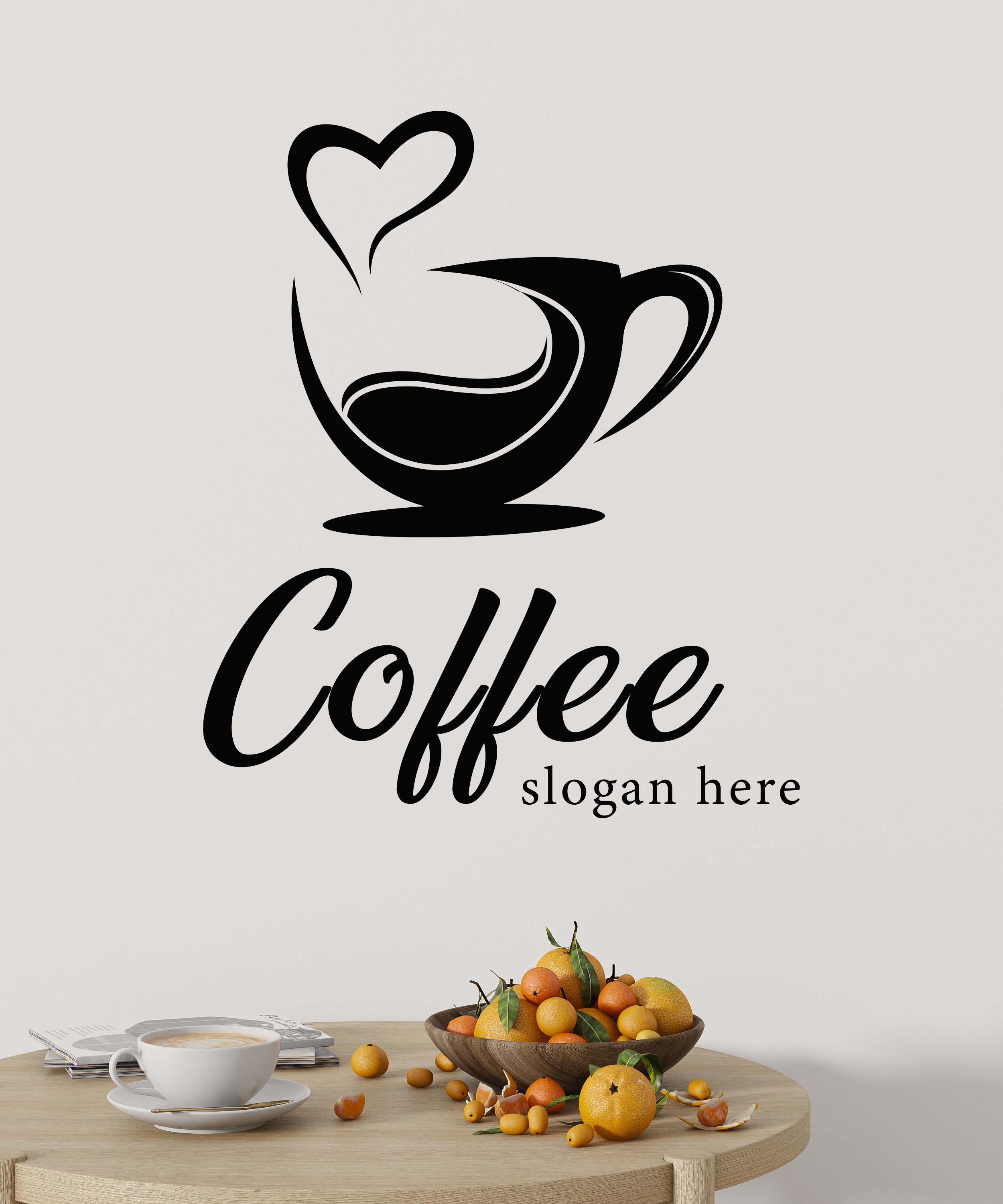 Coffee Wall Decal Coffee Wall Sticker Coffee Shop Wall Art Wall Sticker ...