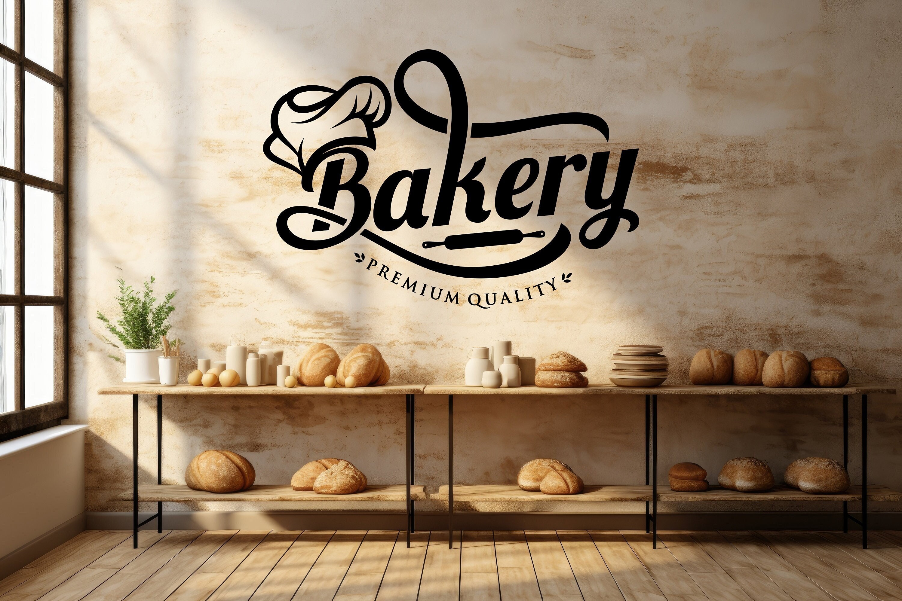 Bakery Shop Wall Decal,bakery Wall Decal,bakery Store Wall Sticker,shop ...