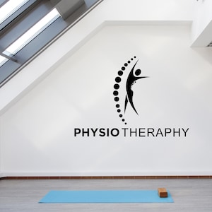 Physiotherapy Massage Wall Decal Med Wall Sticker T Window Decal ...