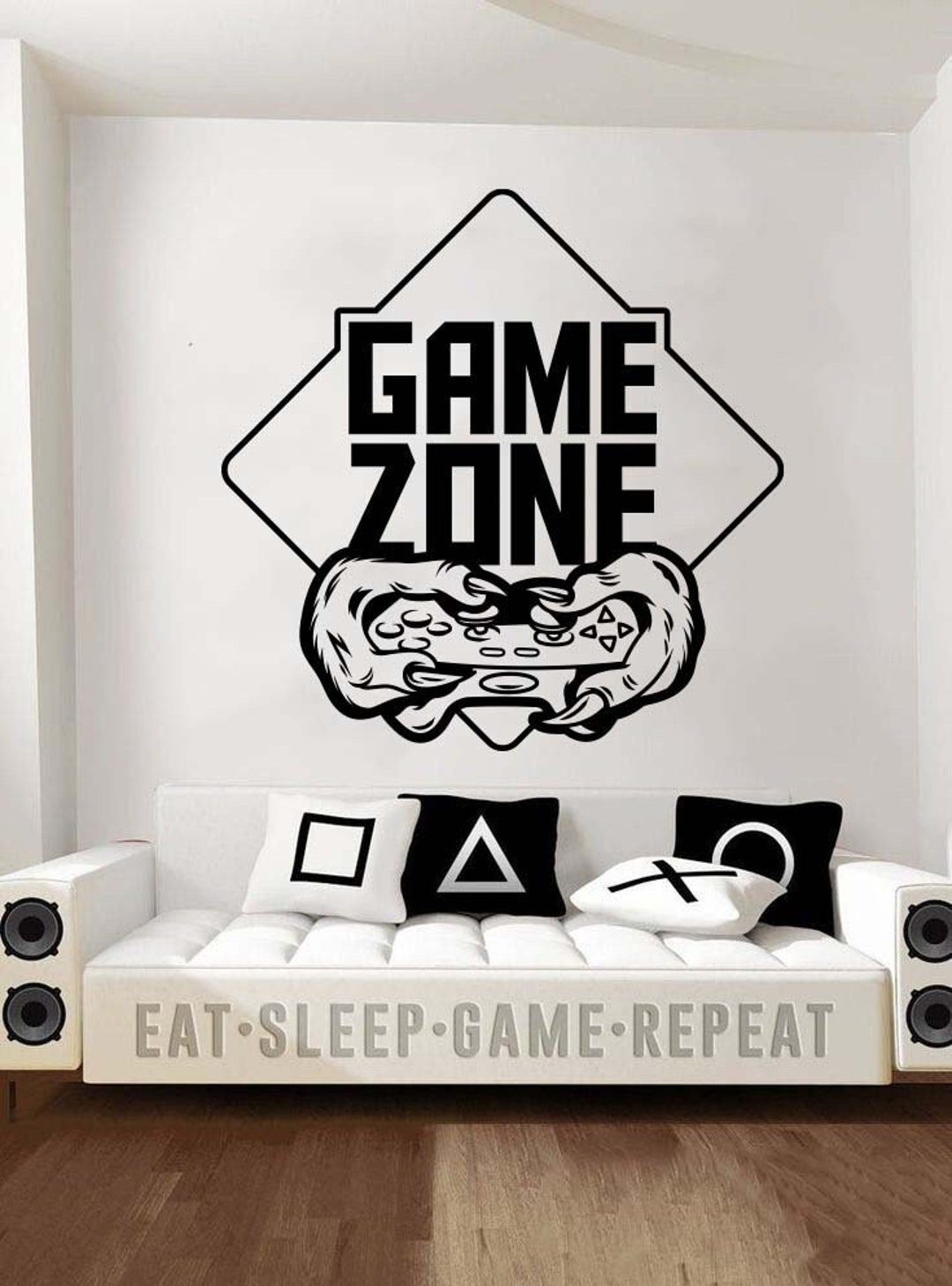 Game Wall Decal Game Wall Sticker Game Wall Decor Game Wall Art Kids ...