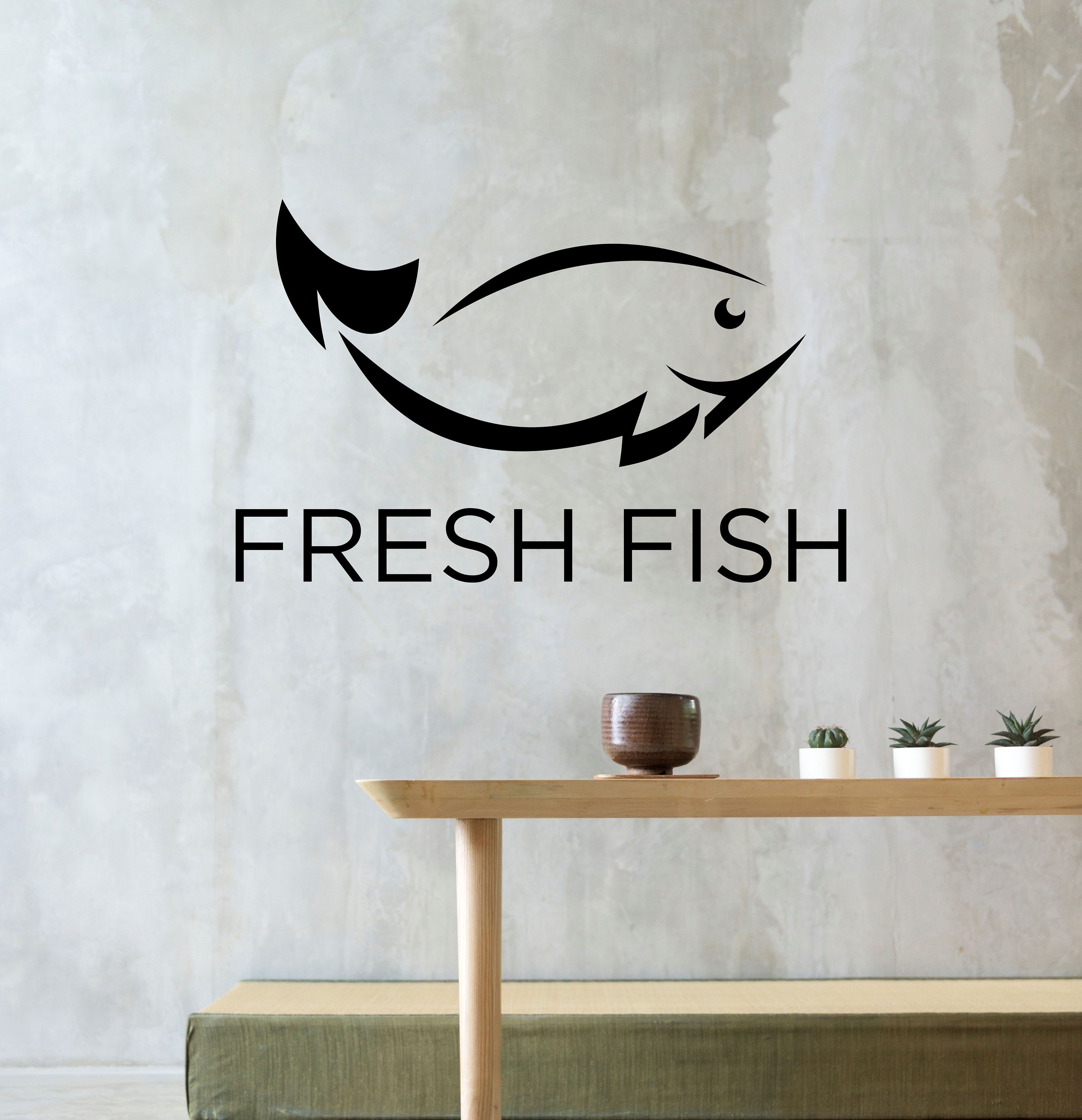 Sea Food Wall Decal,sea Food Wall Sticker,fish Wall Sticker,fish Store ...