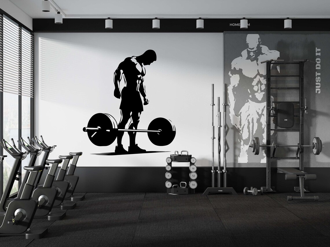 Gym Wall Decal Gym Wall Sticker Gym Wall Art Vinyl Letter Vinyl Decal ...