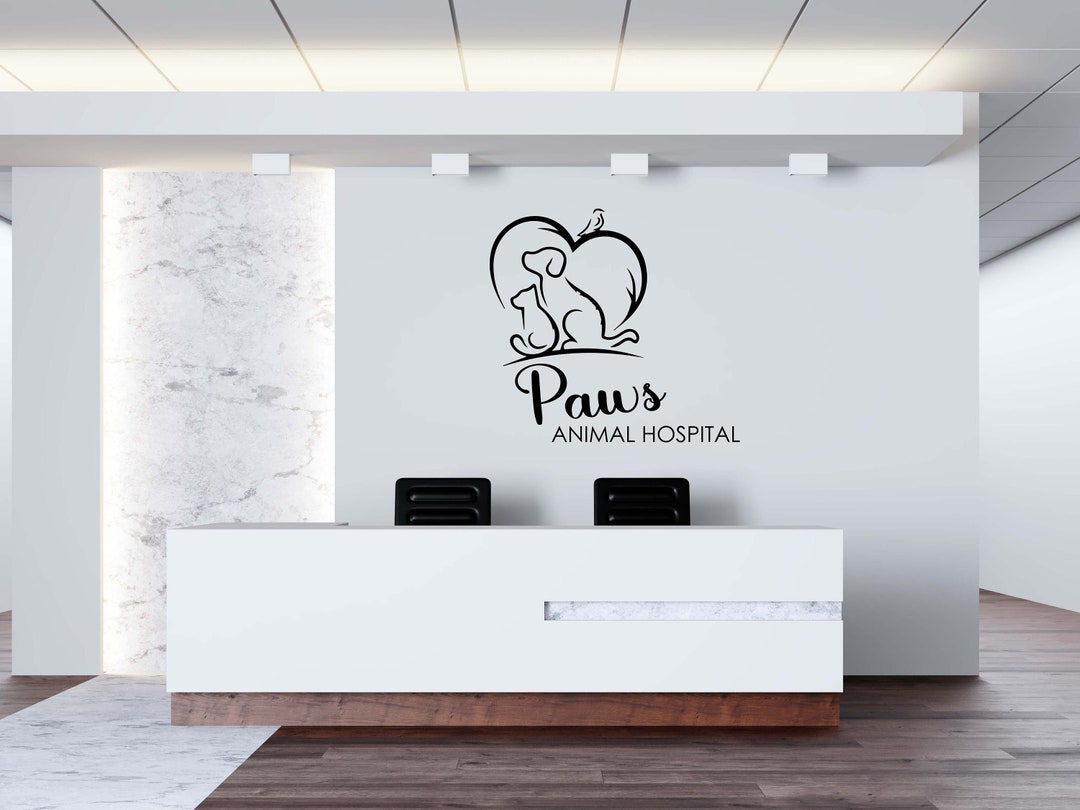 Pet Hospital Wall Decal,pet Shop Wall Sticker,pet Hotel Wall Decor ...