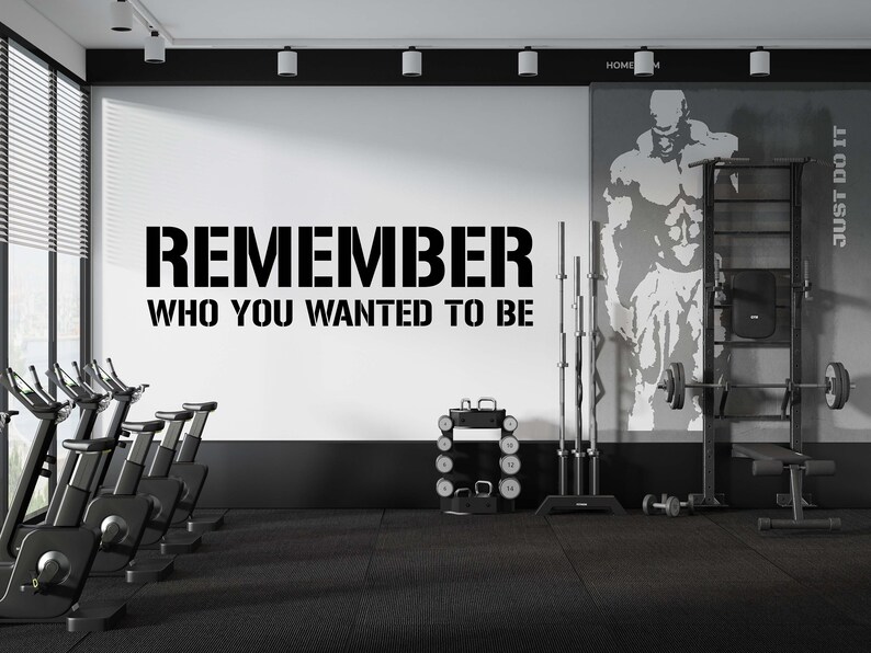 Gym Wall Decal Gym Wall Sticker Gym Wall Art Vinyl Letter - Etsy