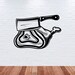 Butcher Shop Wall Decal,butcher Wall Sticker,meat Wall Decal,meat Shop ...