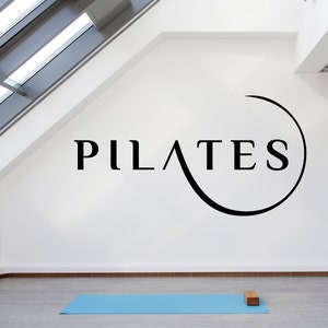 Pilates Wall Decal Pilates Wall Sticker Yoga Wall Art Pilate Wall Decor ...