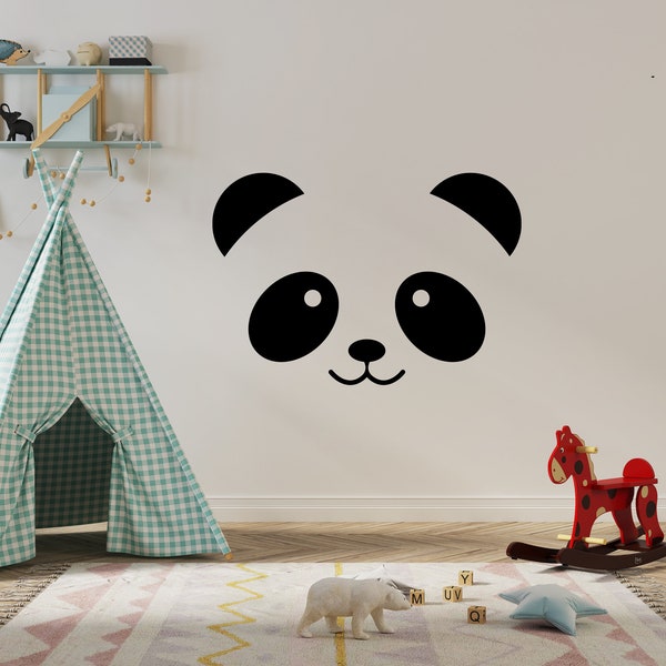 Panda Wall Decal - Etsy