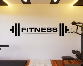 Gym Wall Decal Gym Wall Sticker Gym Wall Art Vinyl Letter Vinyl Decal ...