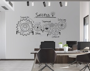 Office Wall Decal,teamwork Wall Decal,office Wall Art,motivational Art ...