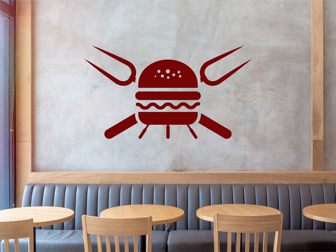 Fast Food Wall Decal,burger Store Wall Sticker,pizza Quotes Wall Art ...
