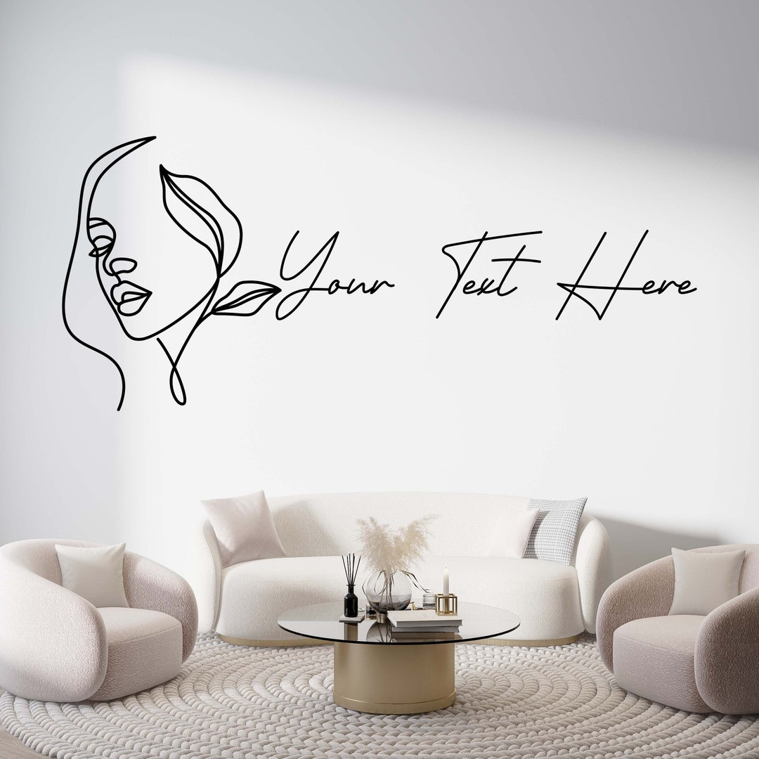 Personalized Beauty Salon Wall Decal,asthetic Sticker,spa Wall Decal ...