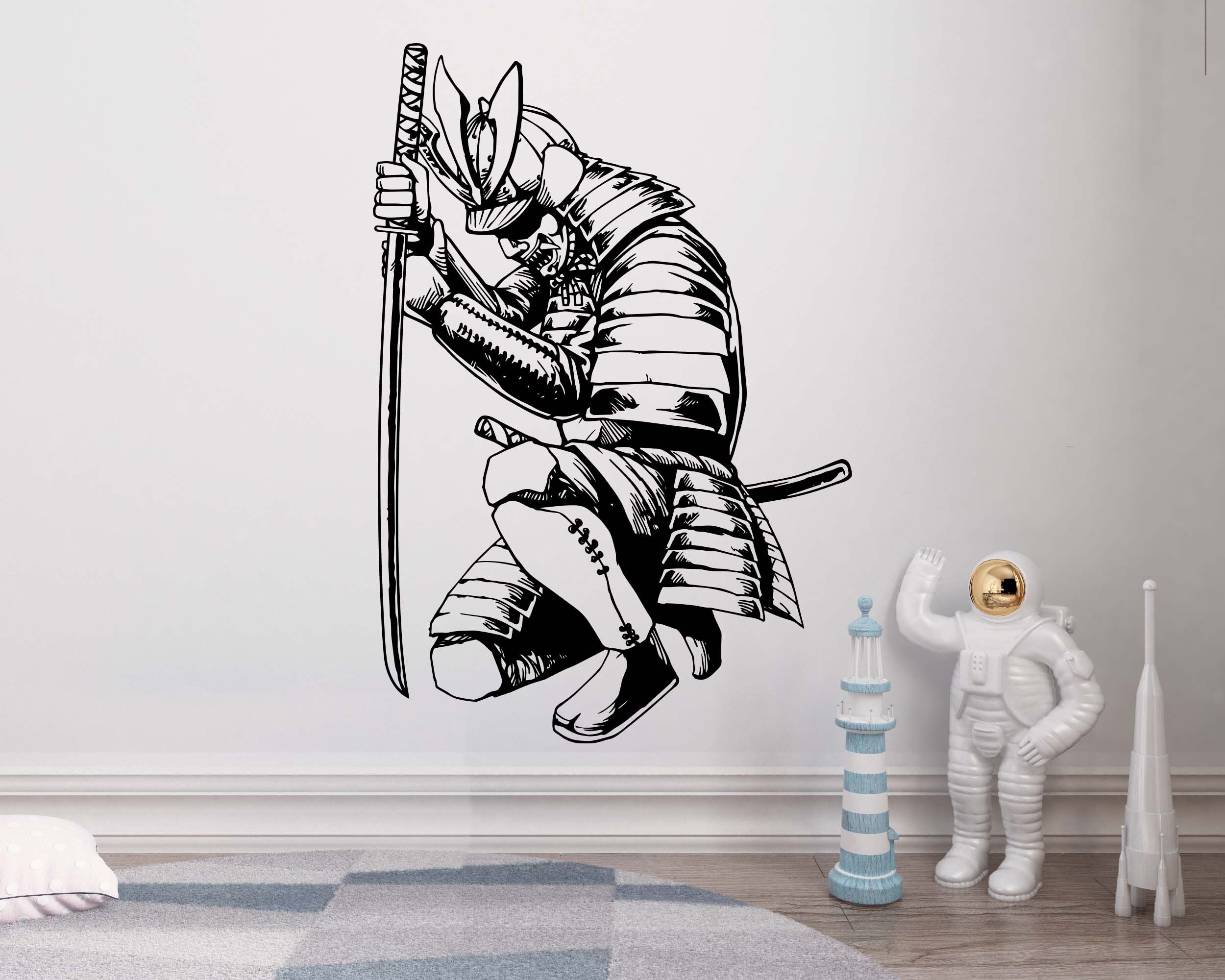 Ninja Wall Decal Ninja Wall Sticker Ninja Wall Decal Ninja Wall Art ...