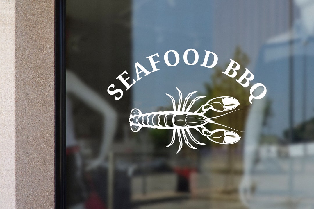 Sea Food Wall Decal,sea Food Wall Sticker,fish Wall Sticker,fish Store ...