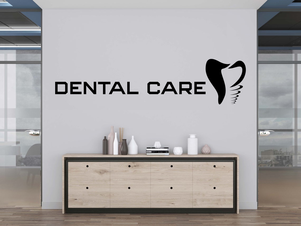 Dental Care Wall Decal Teeth Wall Decal Teeth Wall Sticker Dental Wall ...