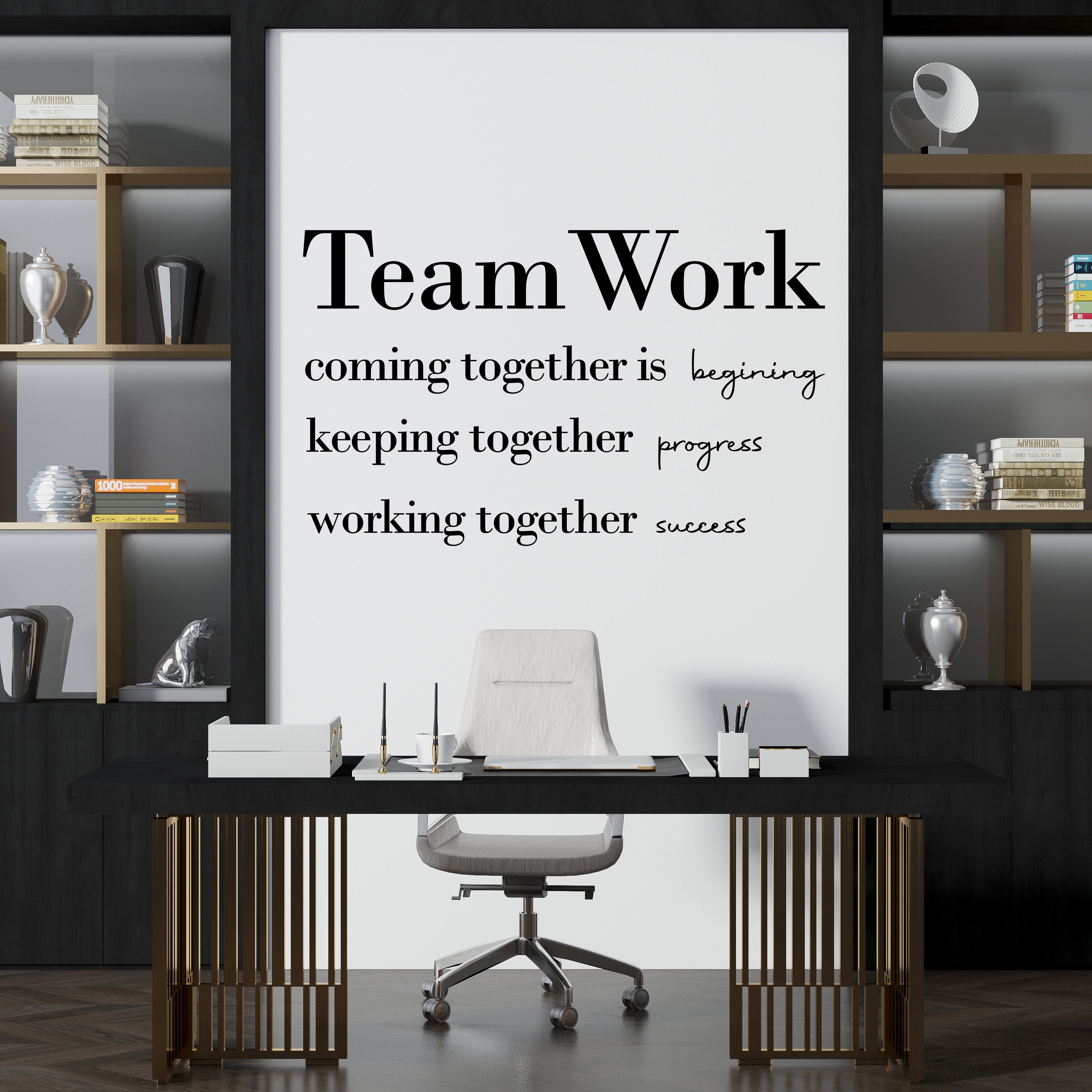 Office Wall Decal,teamwork Wall Decal,office Wall Art,motivational Art ...