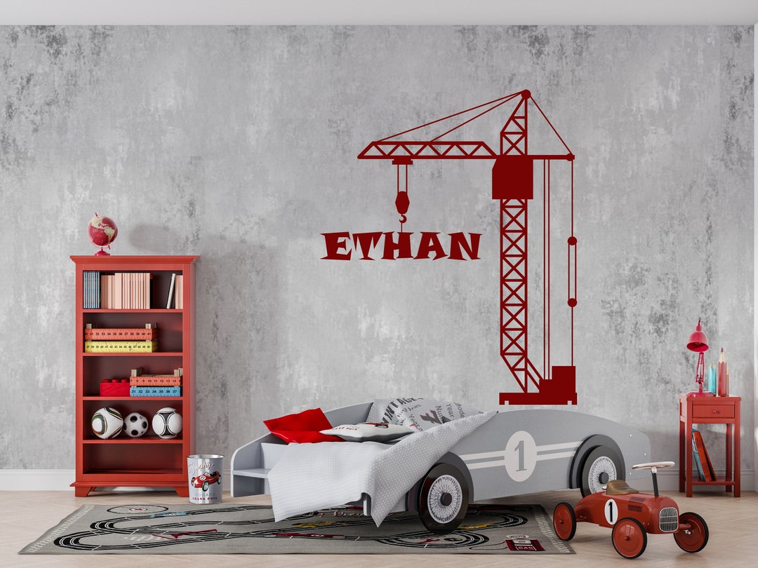 Personalized Boy Wall Decal,truck Wall Decal,boys Wall Art,personalized Wall Sticker,boy Room ...