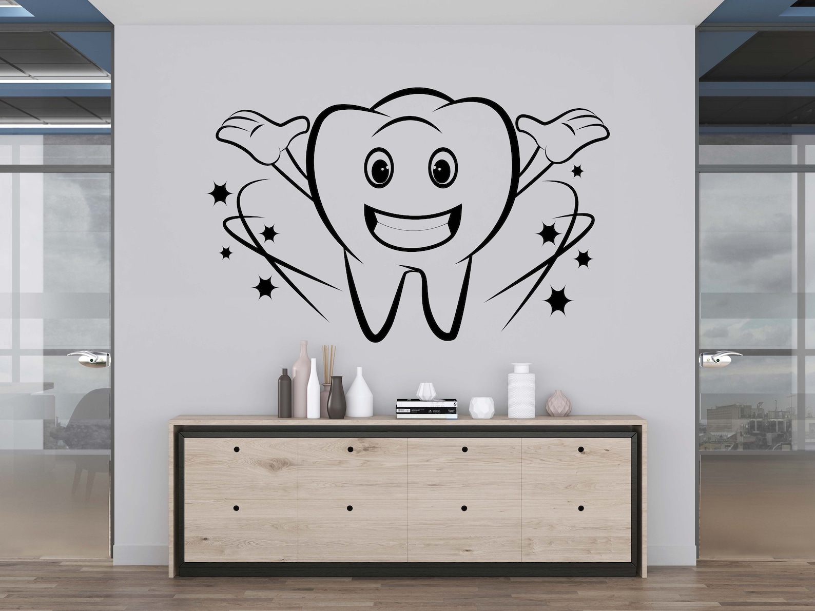Dental Care Wall Decal Teeth Wall Decal Teeth Wall Sticker Dental Wall ...