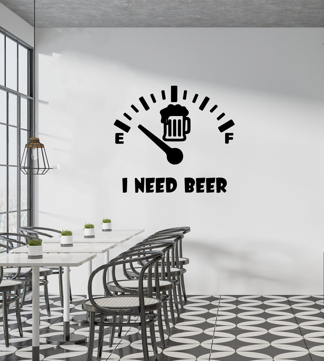Beer Wall Decal,beer Shop Wall Decal,beer Wall Sticker,beer Bar Wall ...