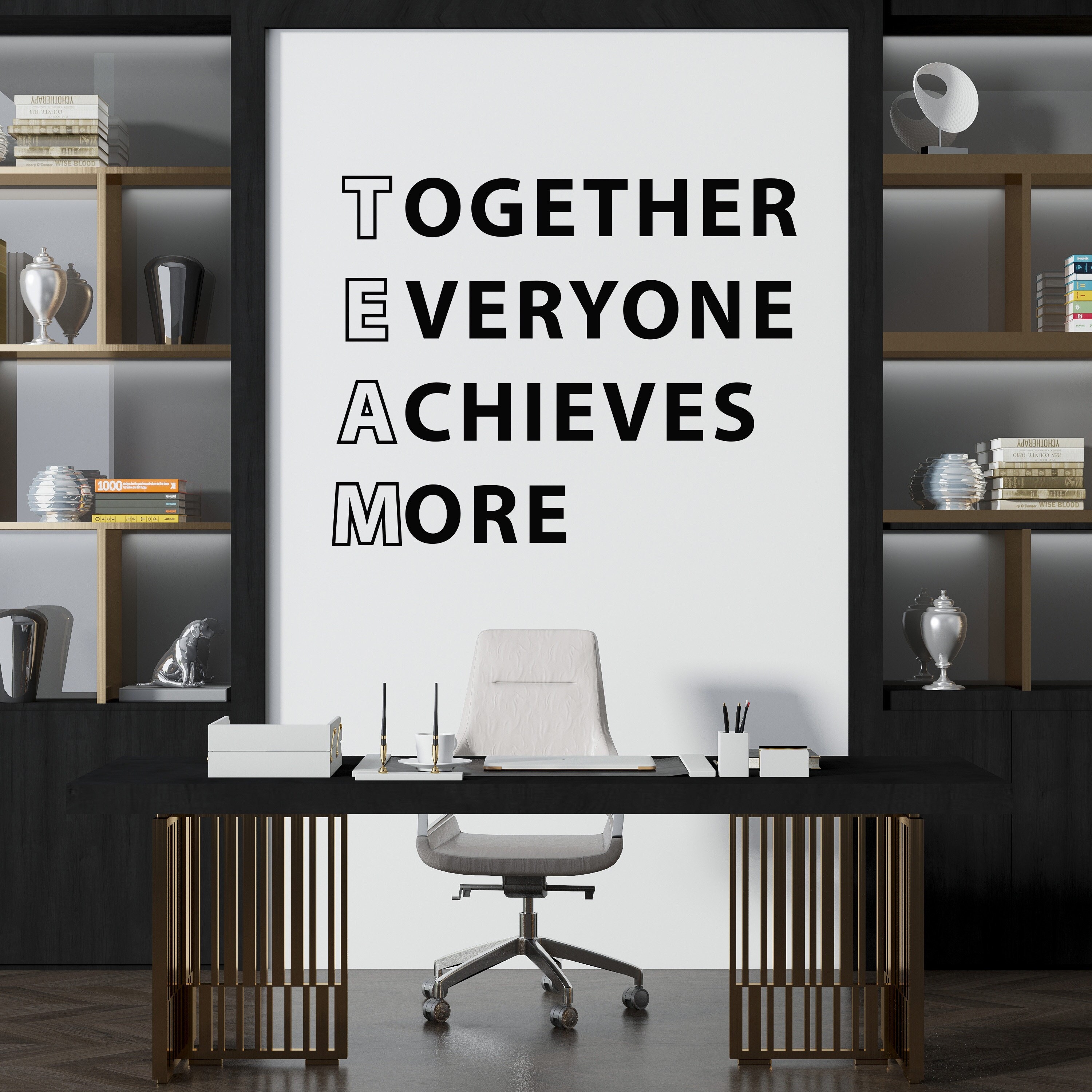 Office Wall Decal,teamwork Wall Decal,office Wall Art,motivational Art ...