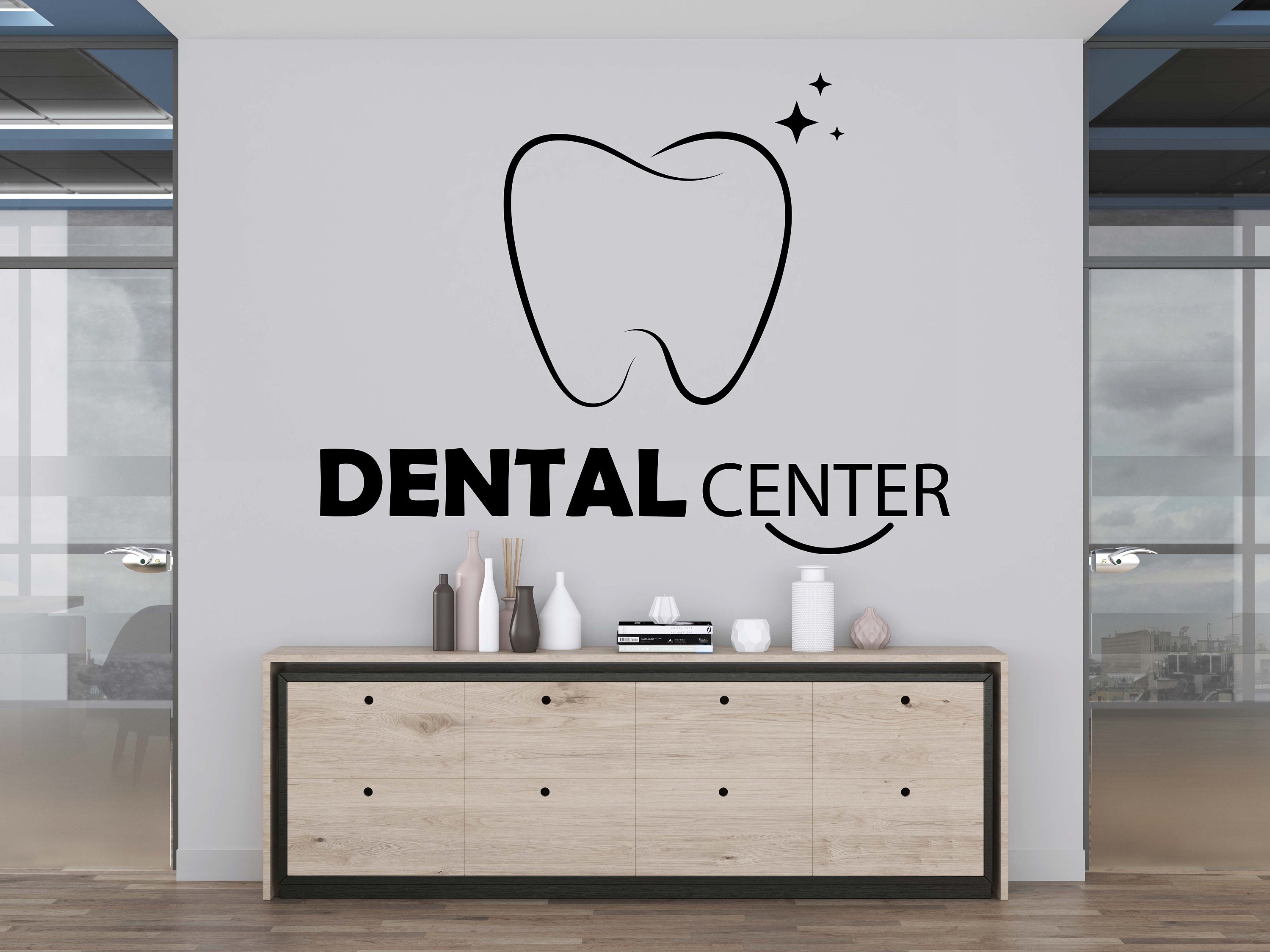 Dental Care Wall Decal Teeth Wall Decal Teeth Wall Sticker Dental Wall ...