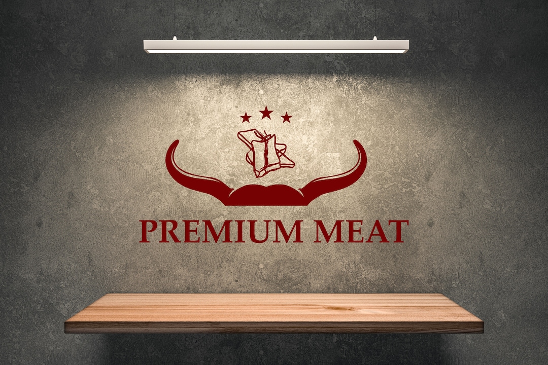 Butcher Shop Wall Decal,butcher Wall Sticker,meat Wall Decal,meat Shop ...