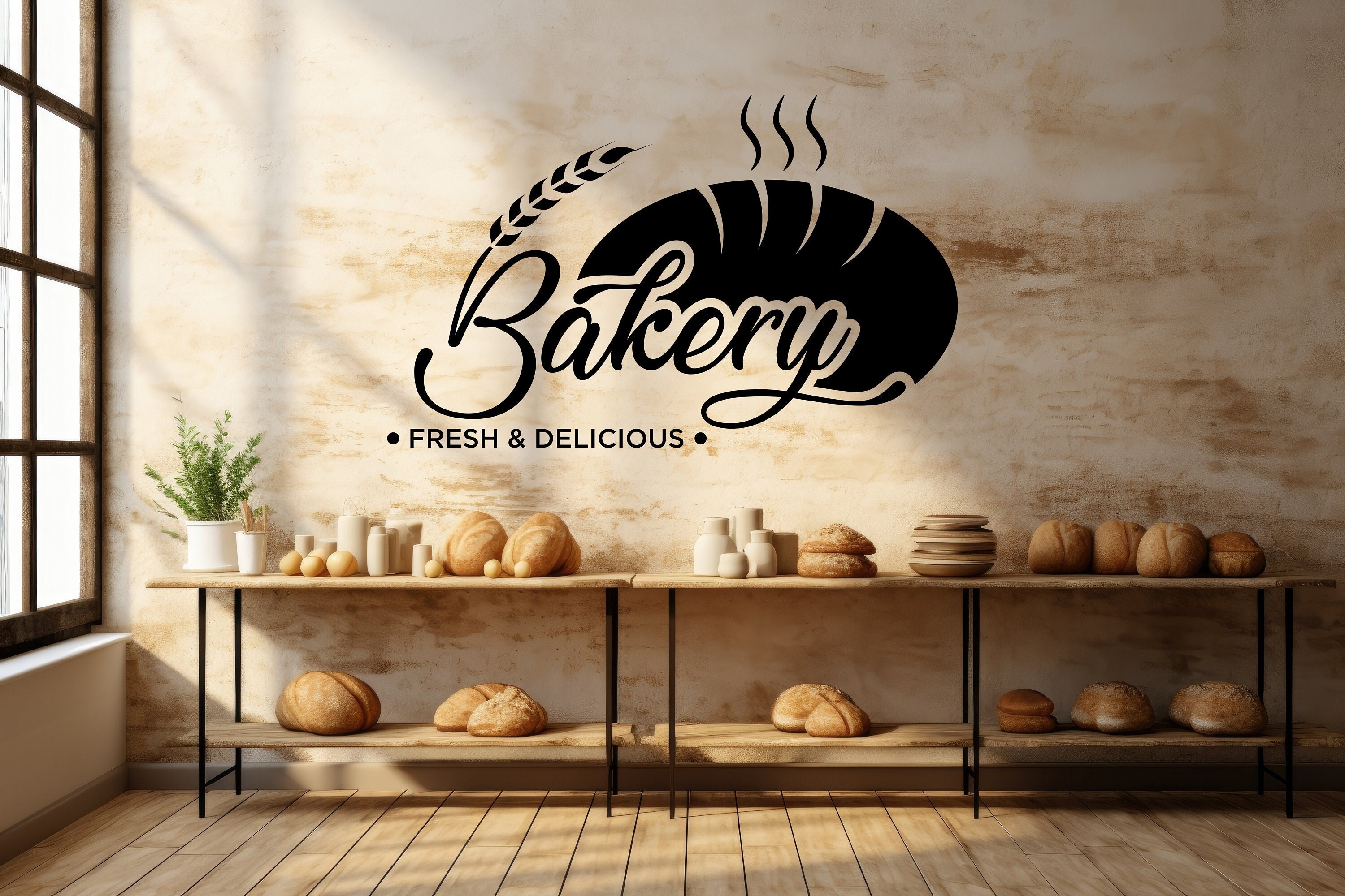 Bakery Shop Wall Decalbakery Wall Decalbakery Store Wall - Etsy