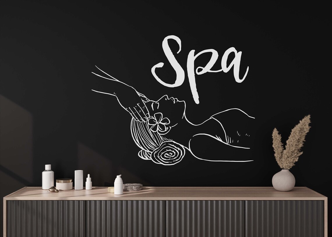 Spa Wall Decal Spa Wall Sticker Spa Wall Art Window Decal Spa Quotes ...