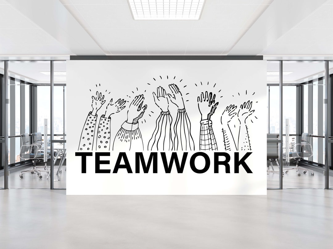 Office Wall Decal,teamwork Wall Decal,office Wall Art,motivational Art ...