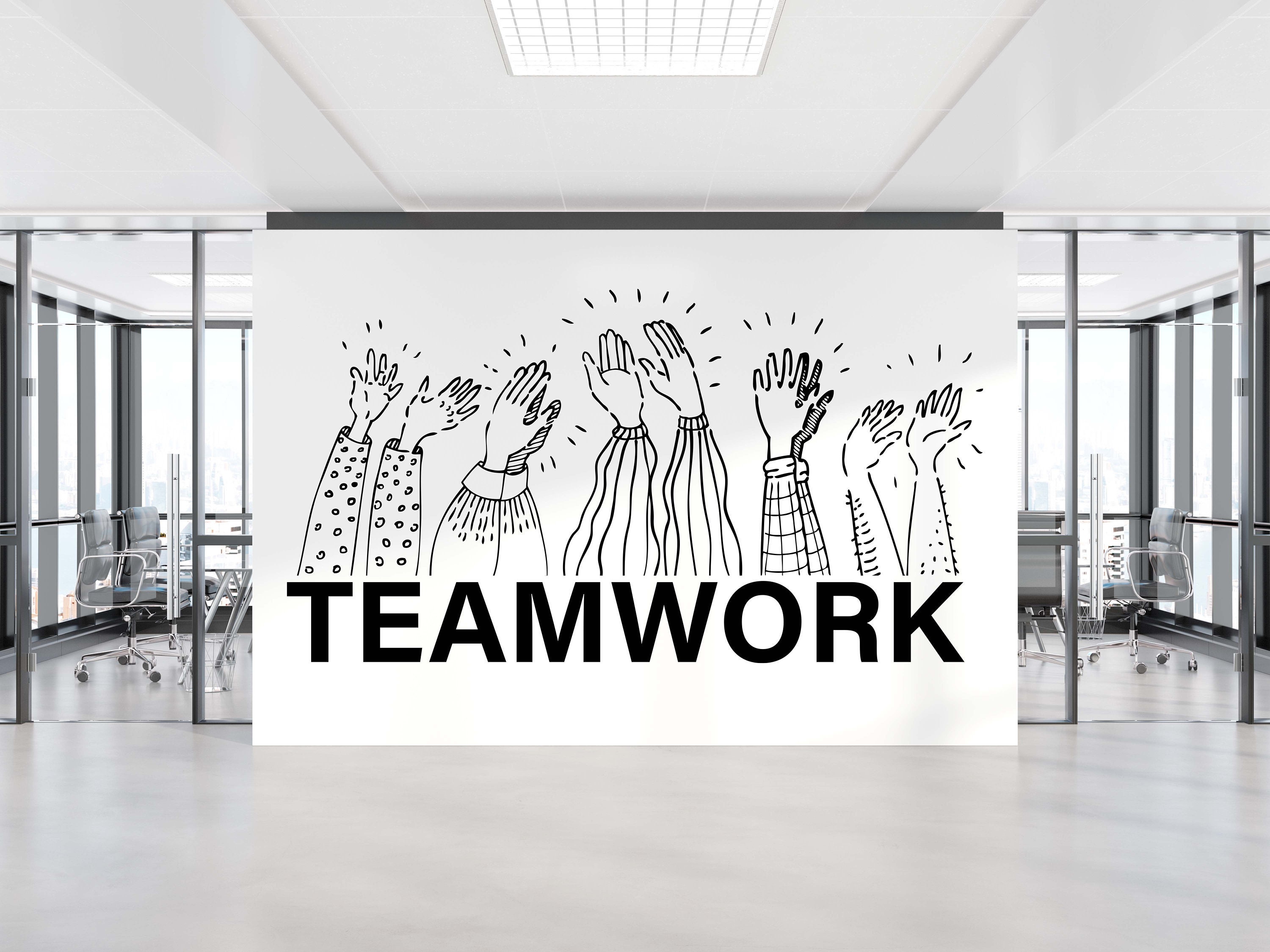 Office Wall Decal,teamwork Wall Decal,office Wall Art,motivational Art ...