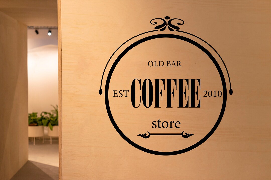 Coffee Wall Decal Coffee Wall Sticker Coffee Shop Wall Art Wall Sticker ...