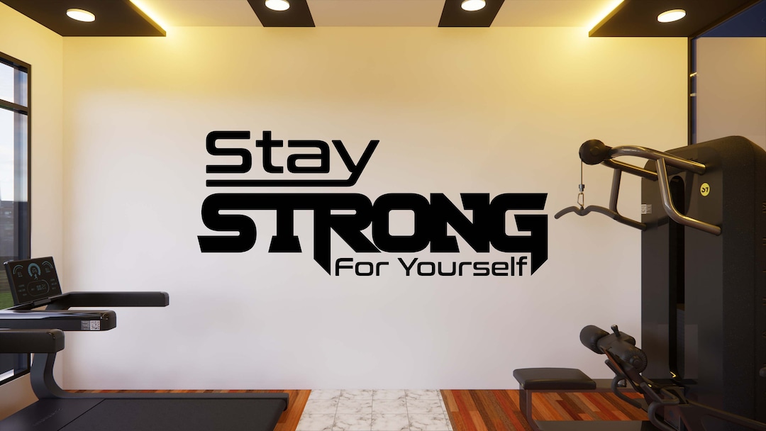 Gym Wall Decal Gym Wall Sticker Gym Wall Art Vinyl Letter Vinyl Decal ...