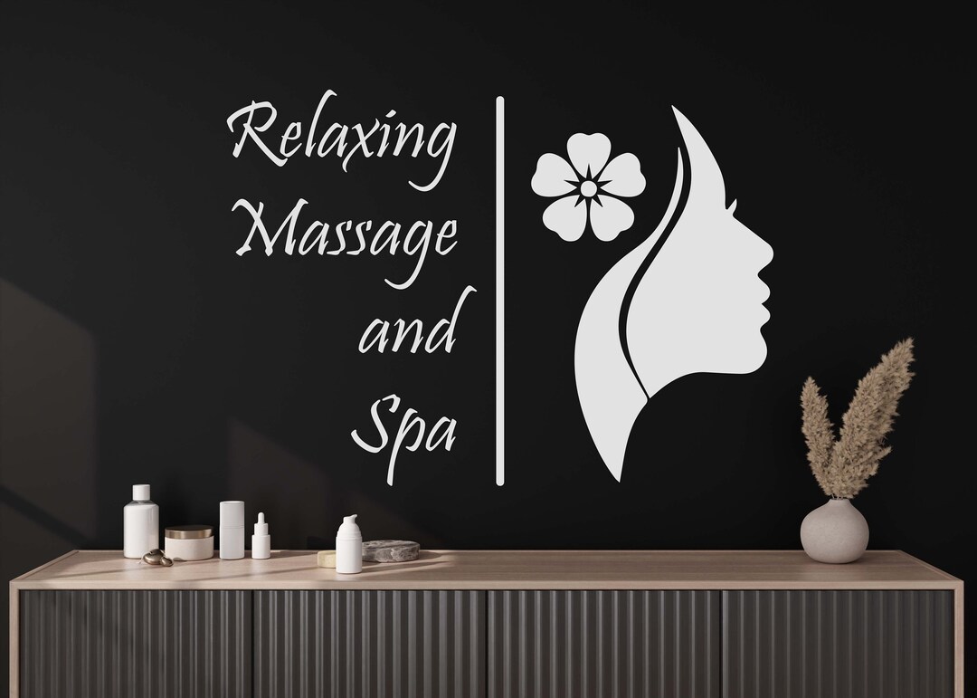 Spa Wall Decal Spa Wall Sticker Spa Wall Art Window Decal Spa Quotes ...