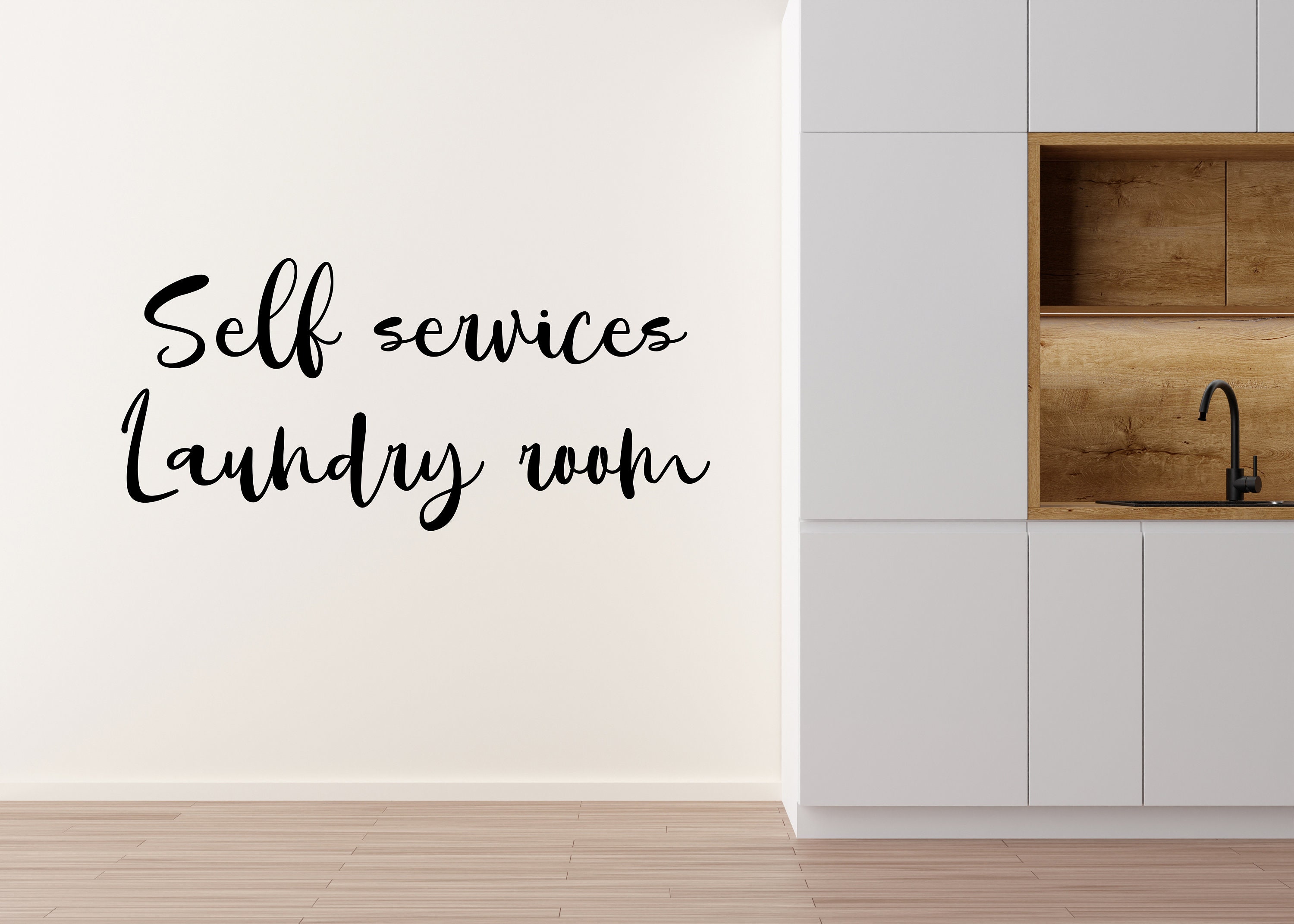 Laundry Wall Decal,laundry Wall Sticker,washing Machine Decal,shop ...