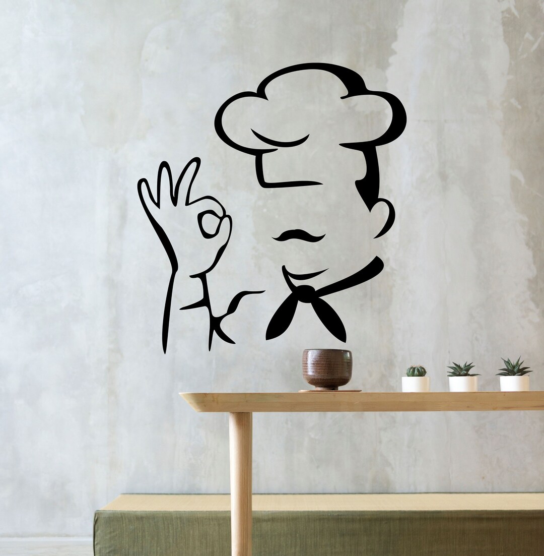 Restaurant Wall Decal,chef Food Wall Art,restautant Wall Decor Decal ...