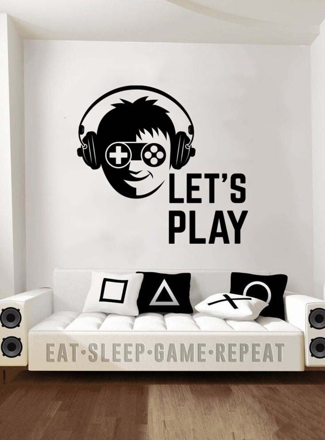 Game Wall Decal Game Wall Sticker Game Wall Decor Game Wall Art Kids ...