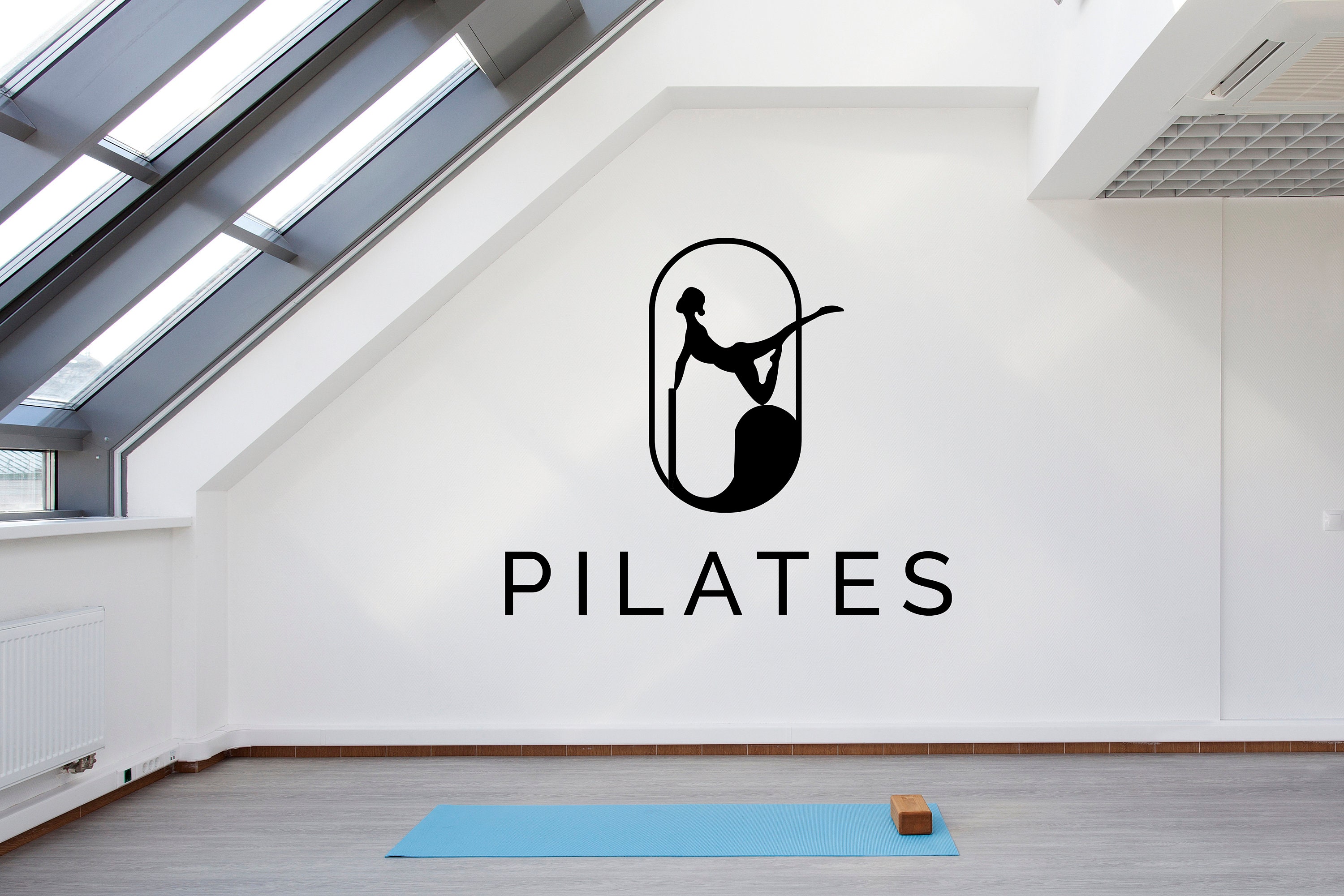 Pilates Wall Decal Pilates Wall Sticker Yoga Wall Art Pilate Wall Decor ...