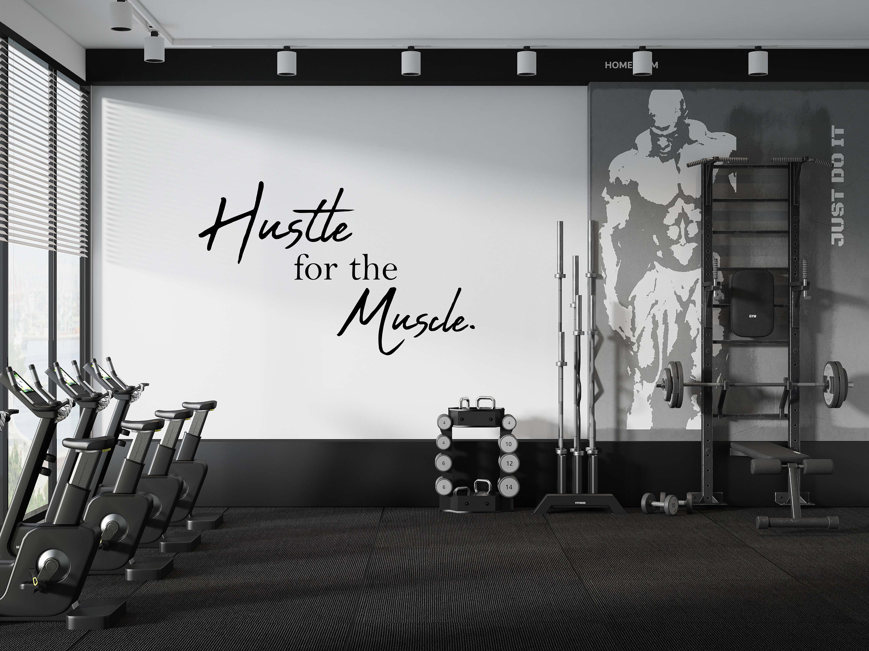 Gym Wall Decal Gym Wall Sticker Gym Wall Art Vinyl Letter Vinyl Decal ...