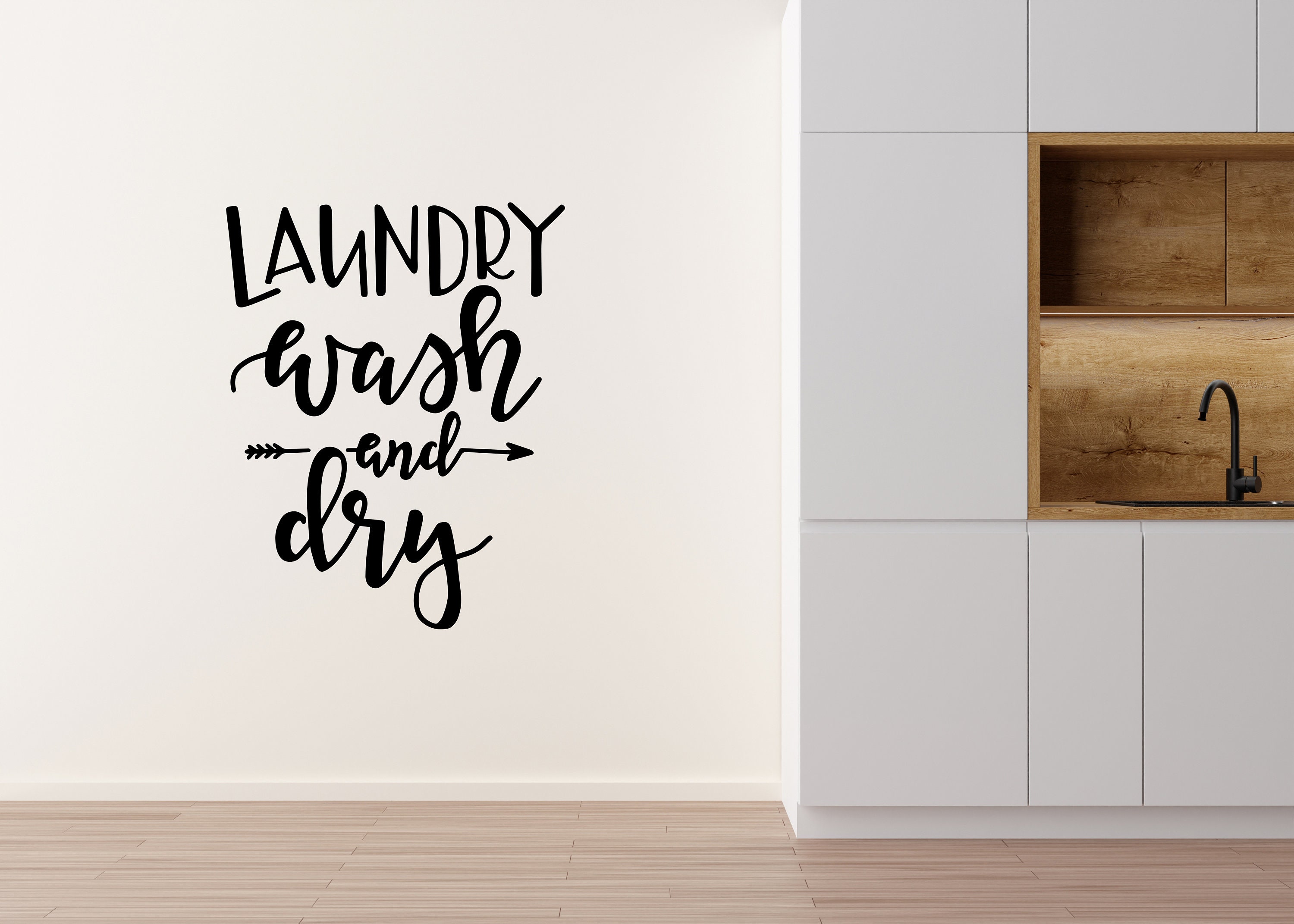 Laundry Wall Decal,laundry Wall Sticker,washing Machine Decal,shop ...