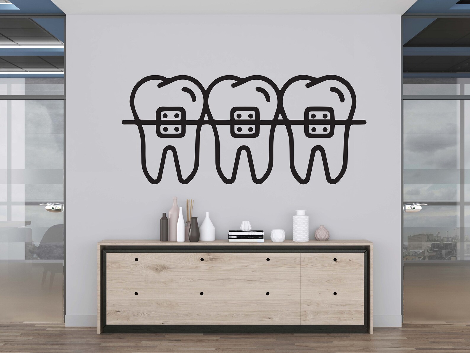 Dental Care Wall Decal Teeth Wall Decal Teeth Wall Sticker Dental Wall ...