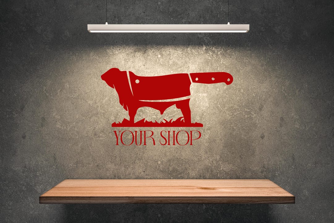 Butcher Shop Wall Decal,butcher Wall Sticker,meat Wall Decal,meat Shop ...